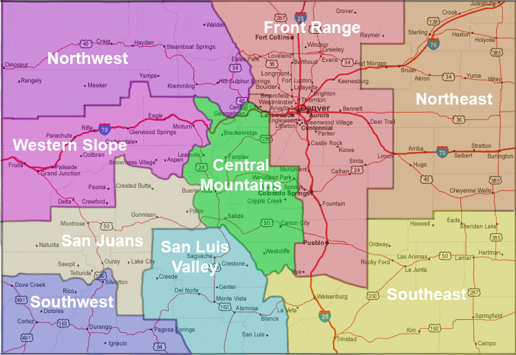 Counties In Colorado Western Slope